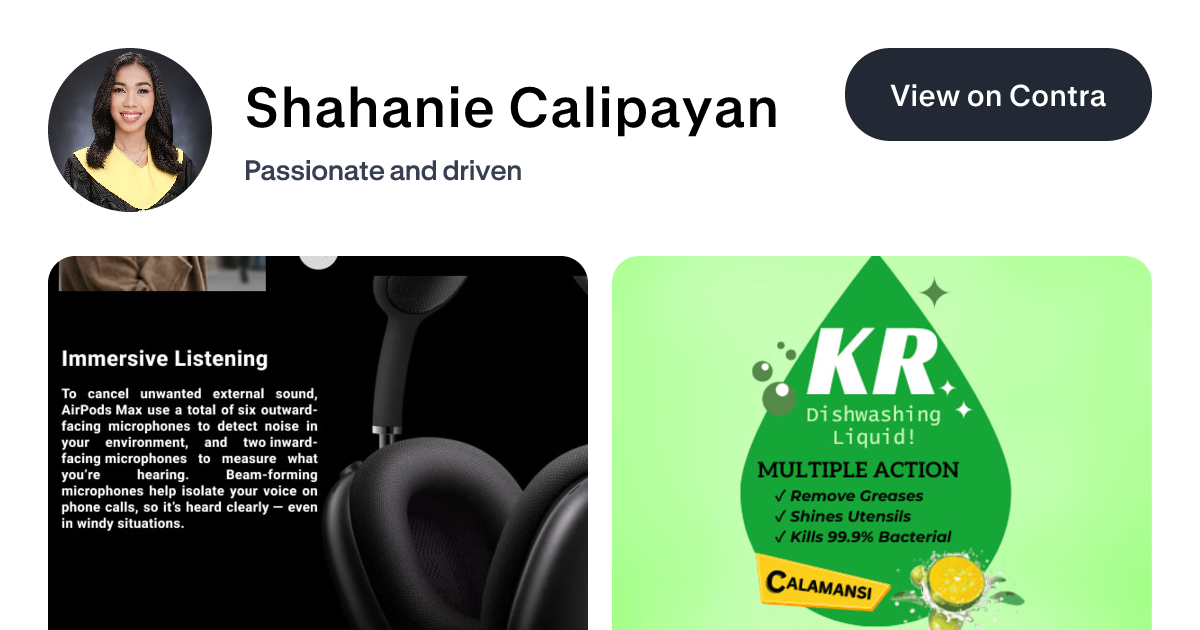 Shahanie Calipayan on Contra | Passionate and driven