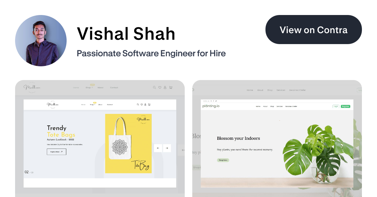 Vishal Shah's Jobs | Contra