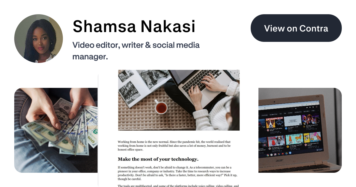 Shamsa Nakasi on Contra