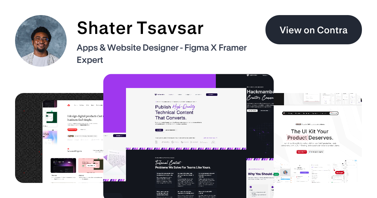 Shater Tsavsar's Work | Contra