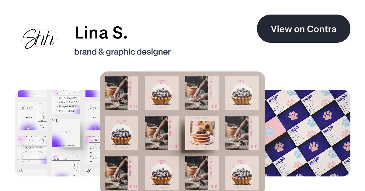 Lina S. on Contra | brand & graphic designer