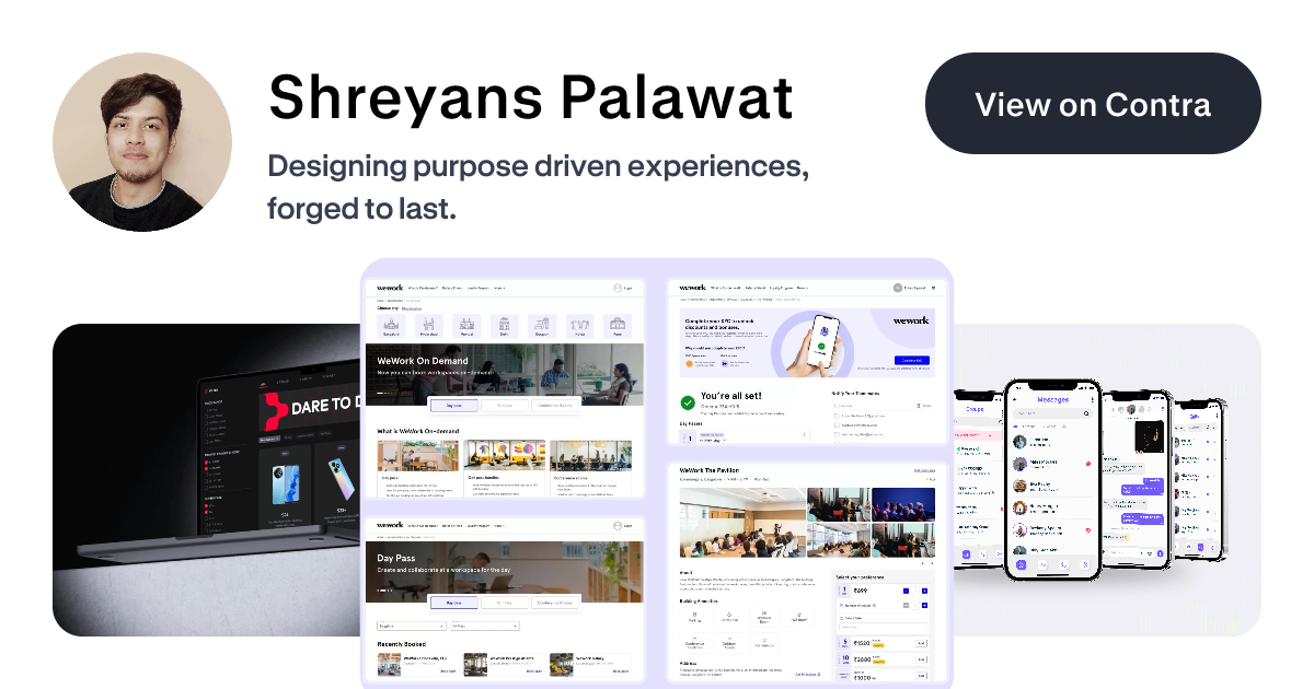 Shreyans Palawat's Work | Contra