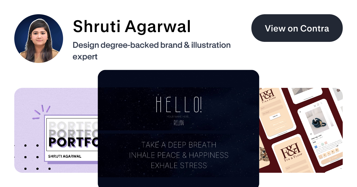 Shruti Agarwal on Contra