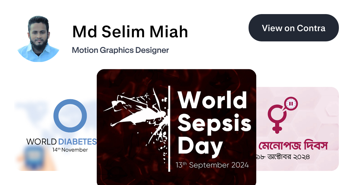 Md Selim Miah on Contra | Motion Graphics Designer