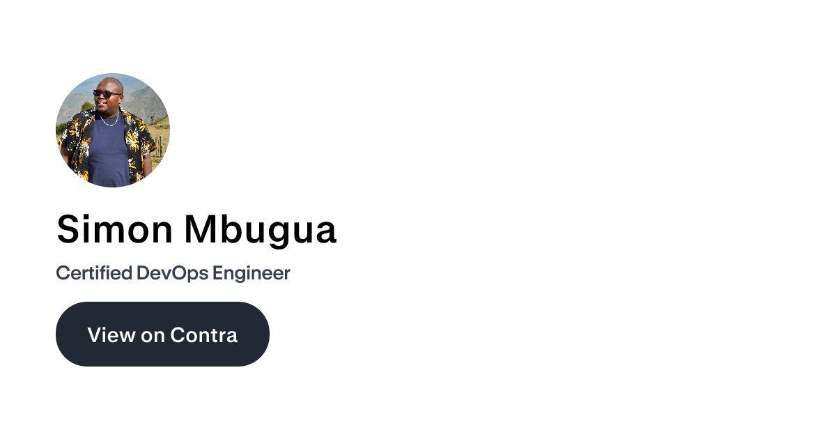 Simon Mbugua on Contra | Certified DevOps Engineer