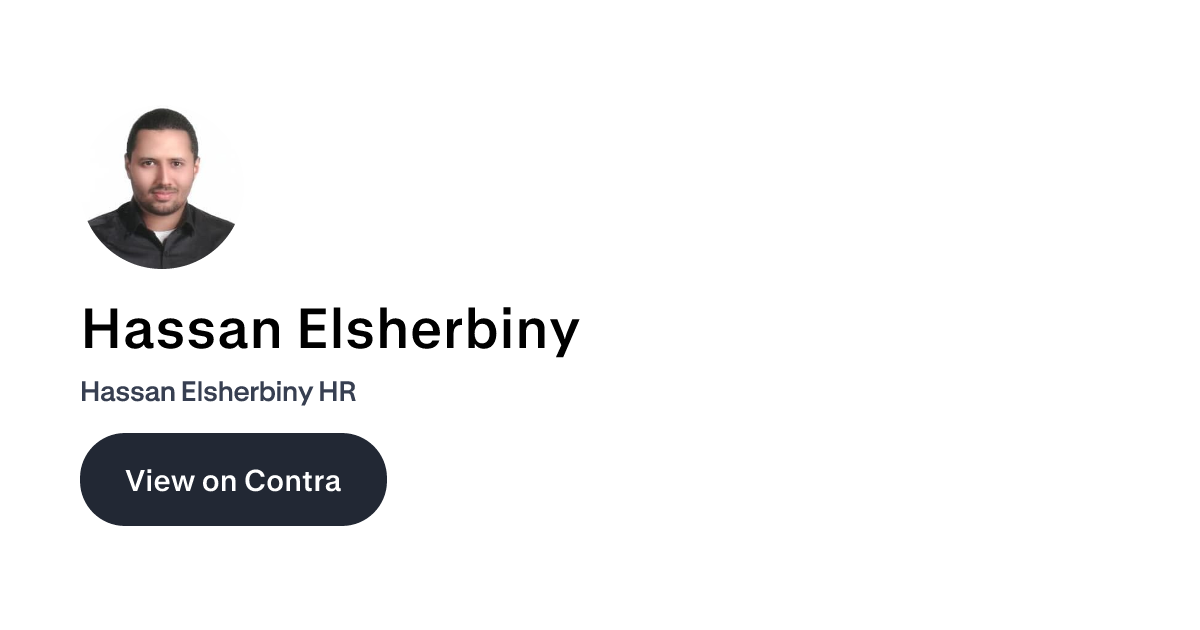 Hassan Elsherbiny on Contra | Hassan Elsherbiny HR