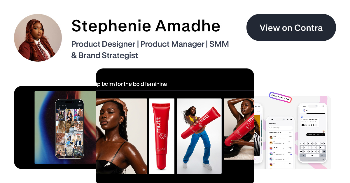 Stephenie Amadhe 's Work | Contra