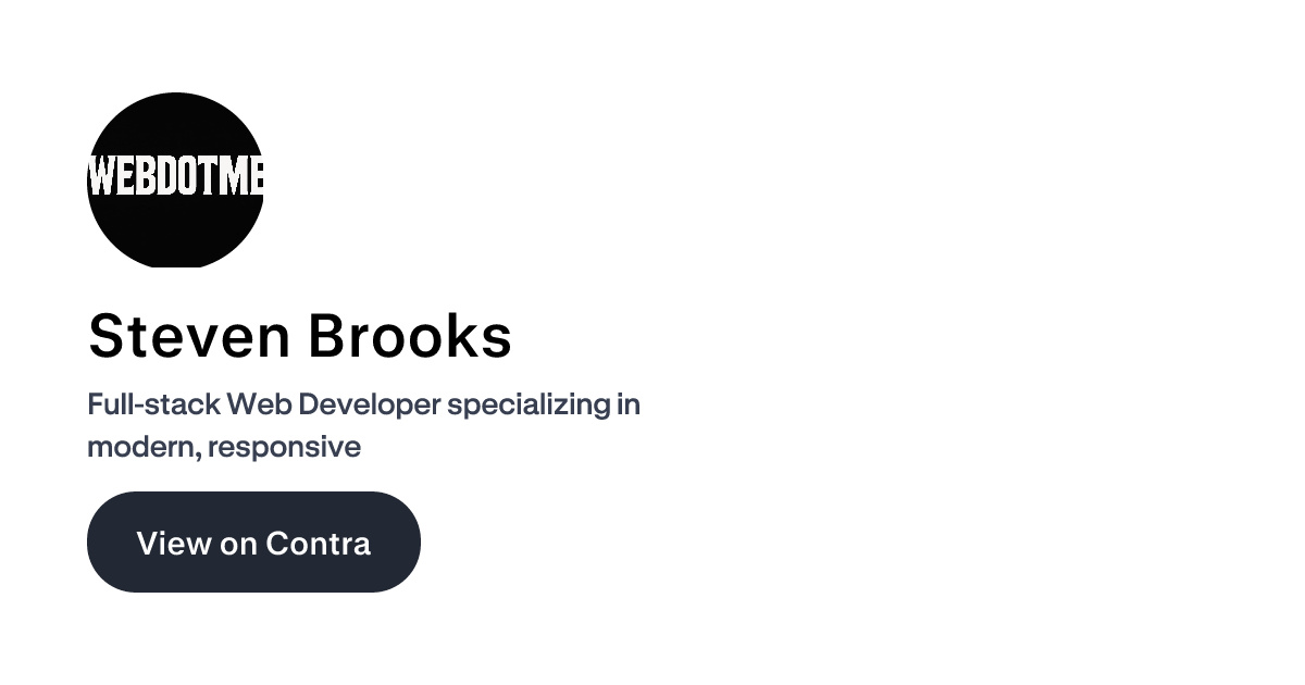 Steven Brooks's Work | Contra