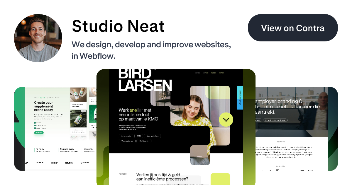 Studio Neat - Webflow Developer | Contra