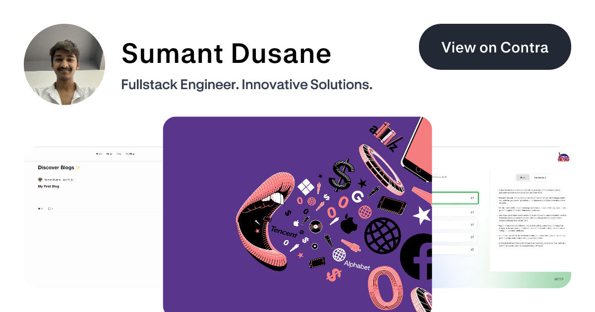 Sumant Dusane on Contra