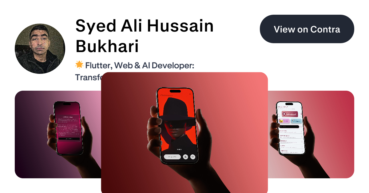 Syed Ali Hussain Bukhari on Contra