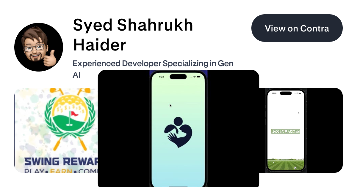 Syed Shahrukh Haider's Work | Contra