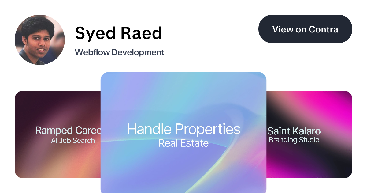 Syed Raed's Work | Contra