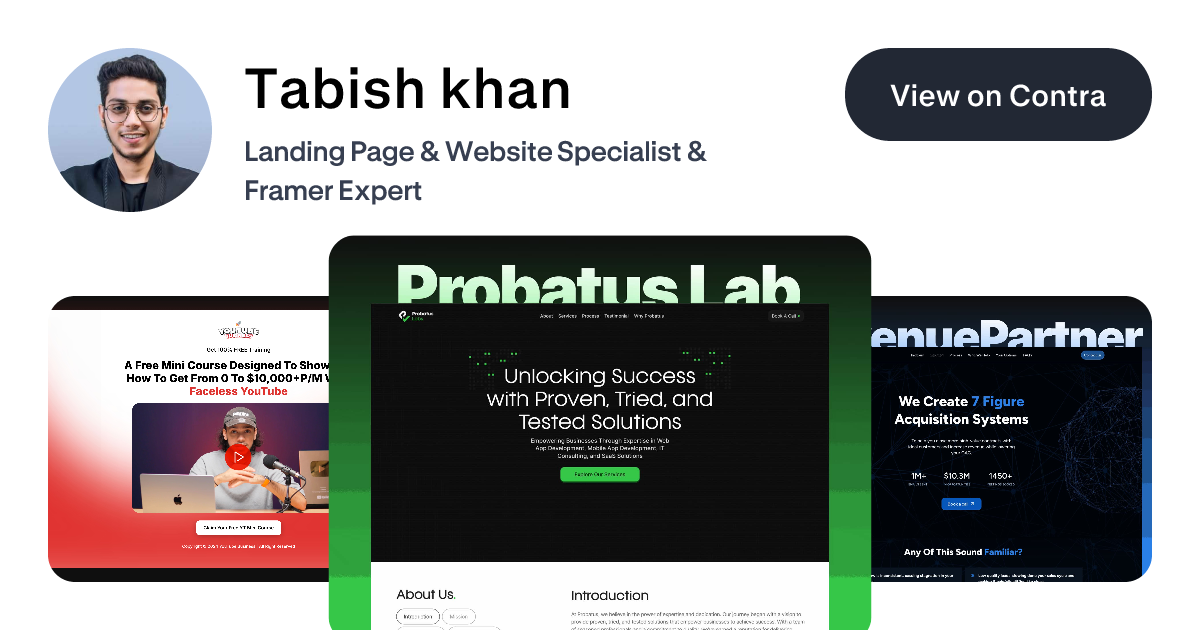 Tabish khan on Contra