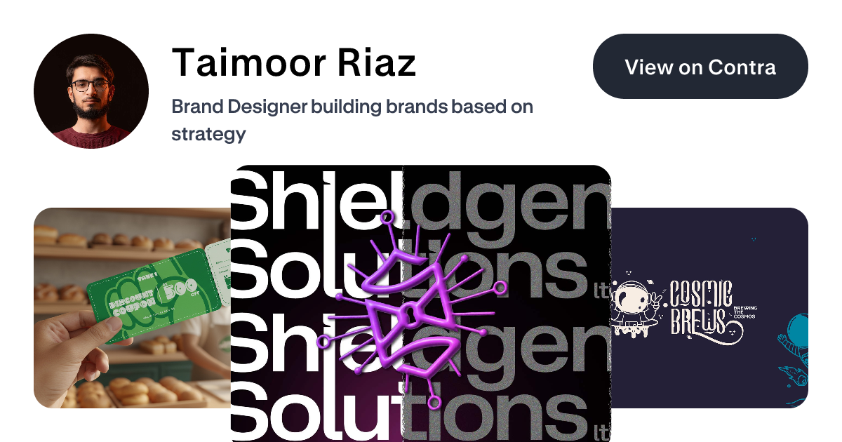 Taimoor Riaz's Work | Contra