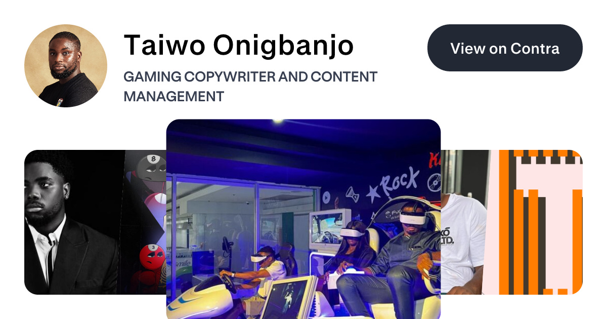 Taiwo Onigbanjo's Work | Contra
