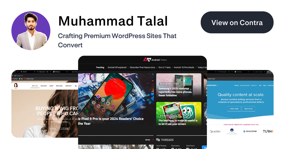 Muhammad Talal on Contra