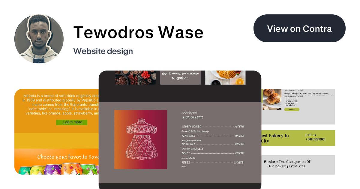 Tewodros Wase's Work | Contra