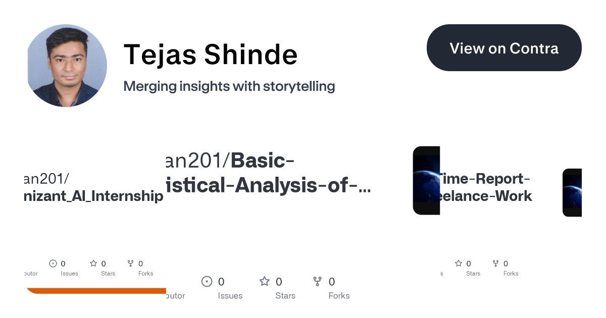 Tejas Shinde on Contra | Merging insights with storytelling