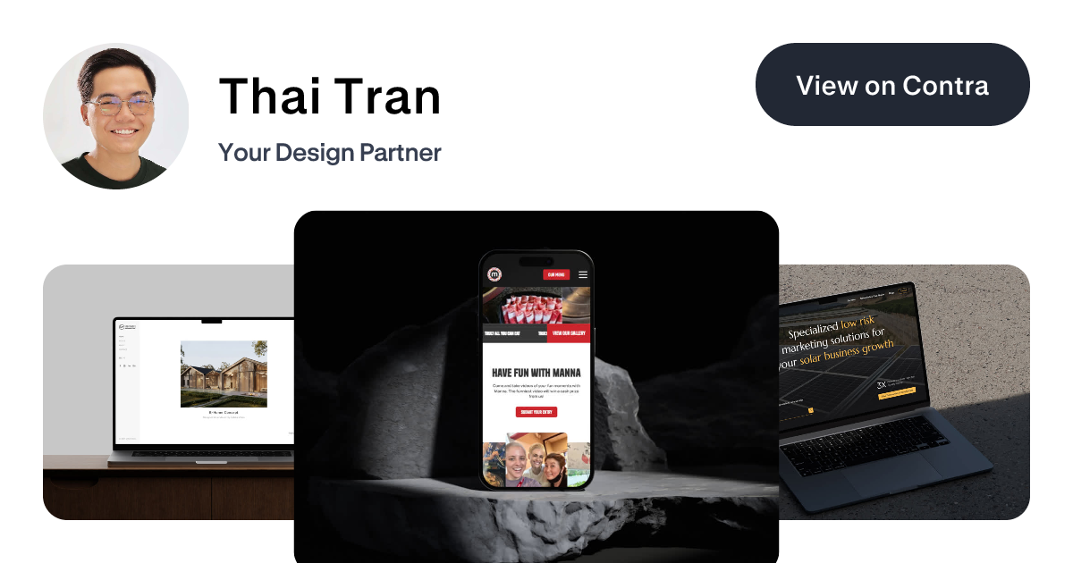 Thai Tran on Contra | Your Design Partner