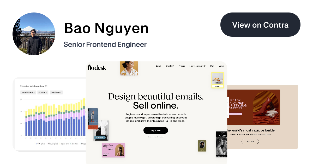 Bao Nguyen on Contra | Senior Frontend Engineer