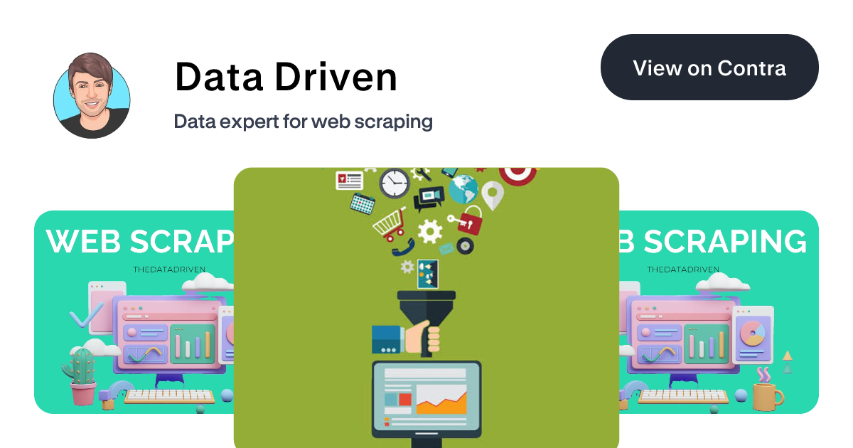 Data Driven on Contra | Data expert for web scraping