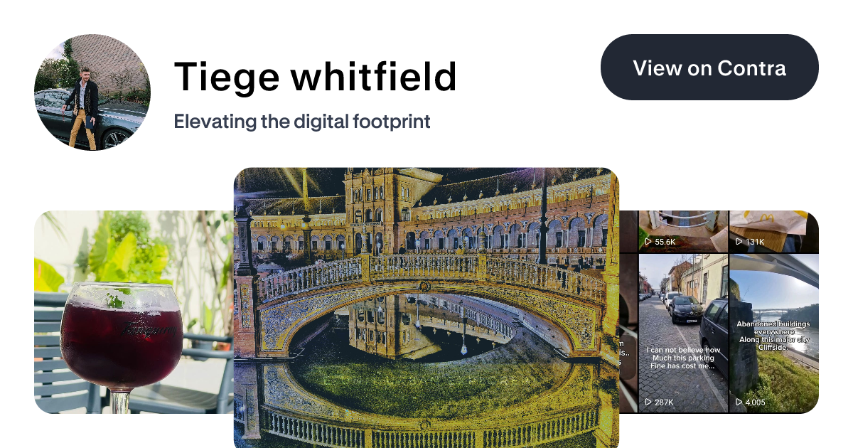 Tiege whitfield on Contra | Elevating the digital footprint