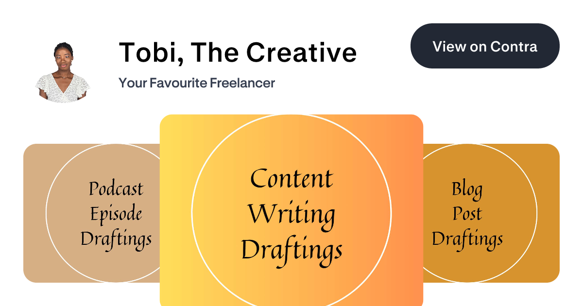 Tobi, The Creative on Contra | Your Favourite Freelancer