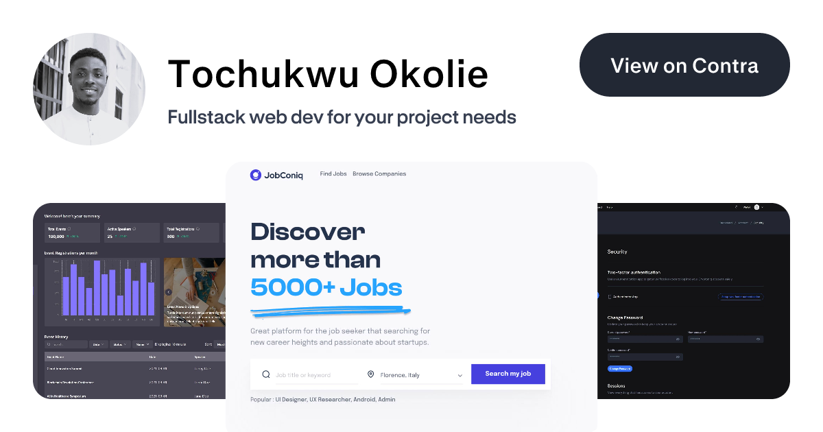 Tochukwu Okolie on Contra