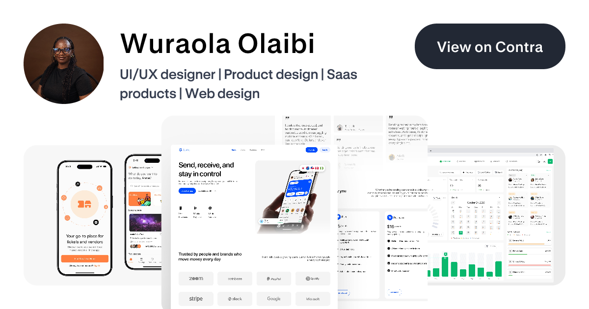 Wuraola Olaibi's Services | Contra