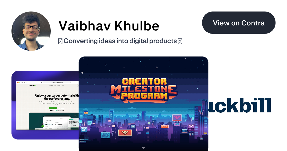 Vaibhav Khulbe on Contra