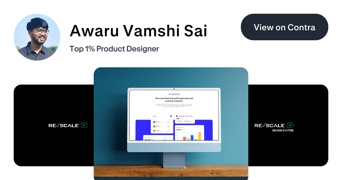 Awaru Vamshi Sai on Contra | Top 1% Product Designer