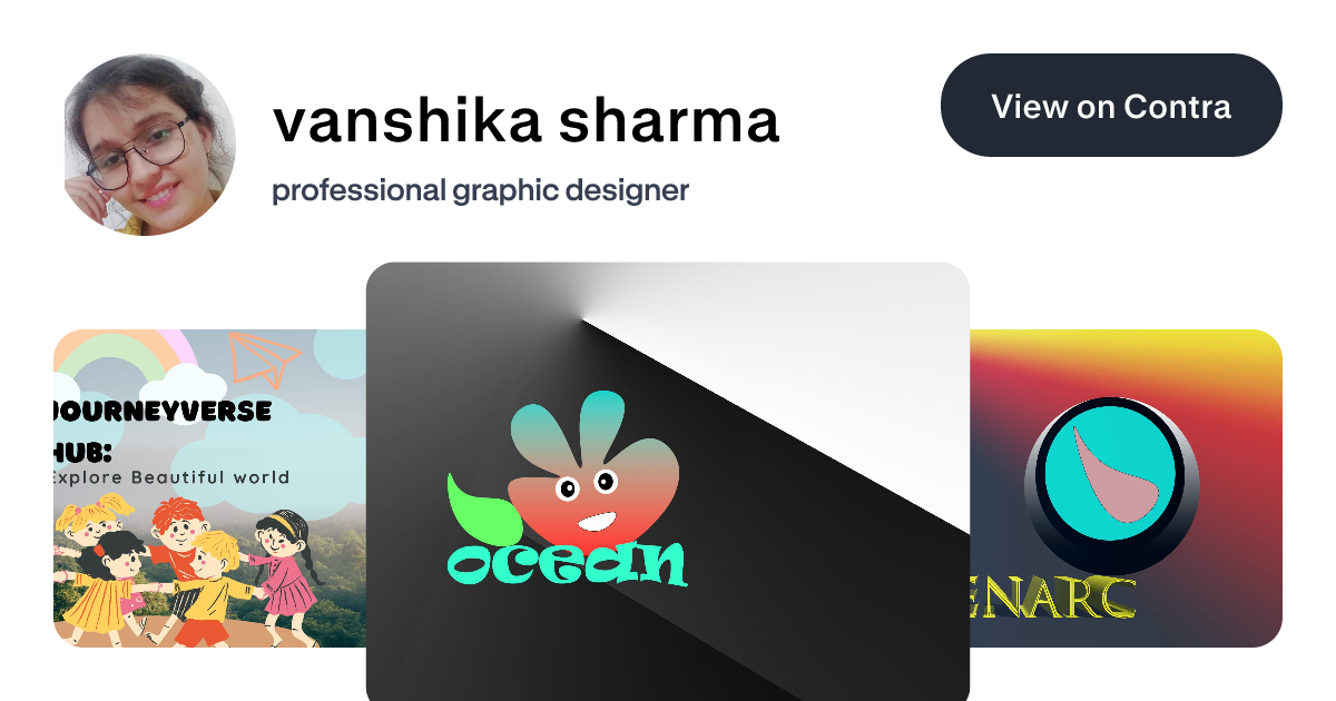 vanshika sharma on Contra | professional graphic designer