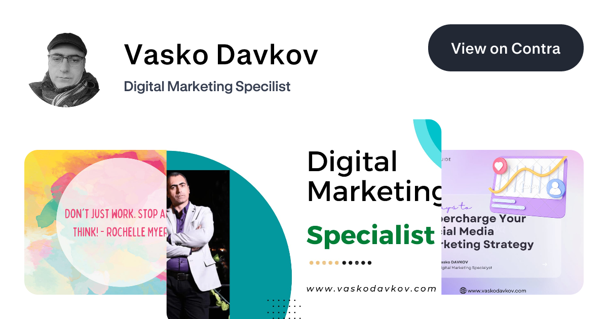 Vasko Davkov on Contra | Digital Marketing Specilist
