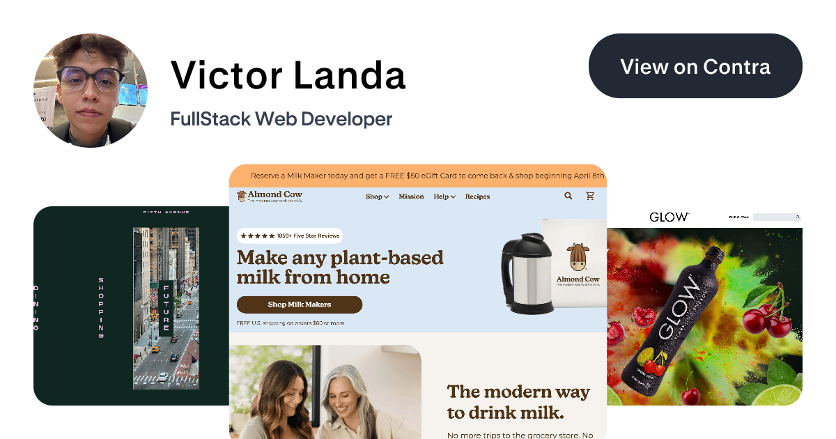 Victor Landa on Contra | FullStack Web Developer