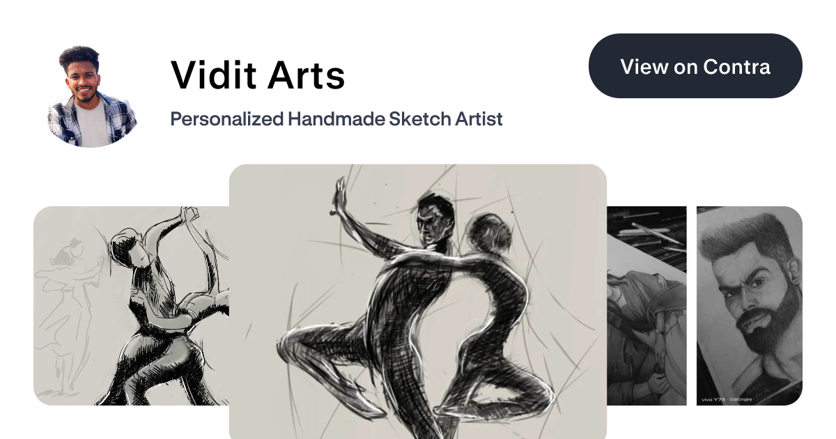 Vidit Arts on Contra | Personalized Handmade Sketch Artist