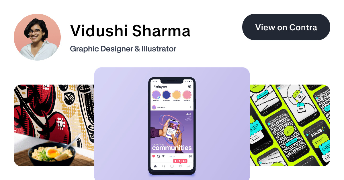 Vidushi Sharma's Work | Contra