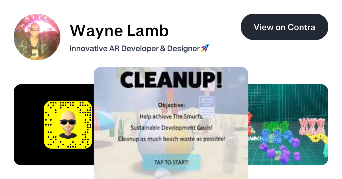 Wayne Lamb on Contra | Innovative AR Developer & Designer 🚀