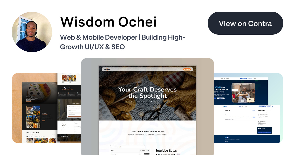 Wisdom Ochei's Work | Contra