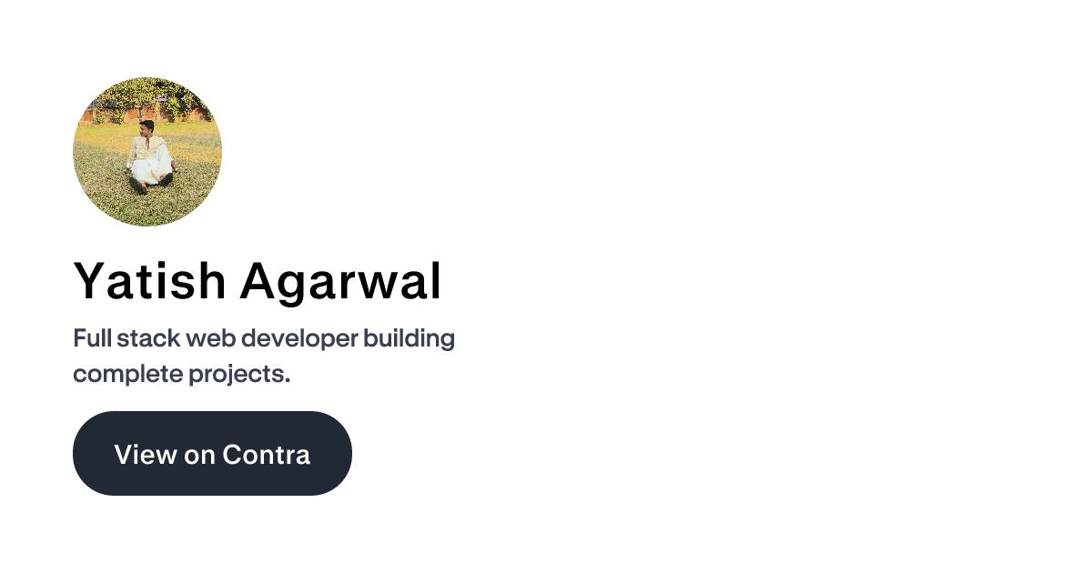 Yatish Agarwal on Contra