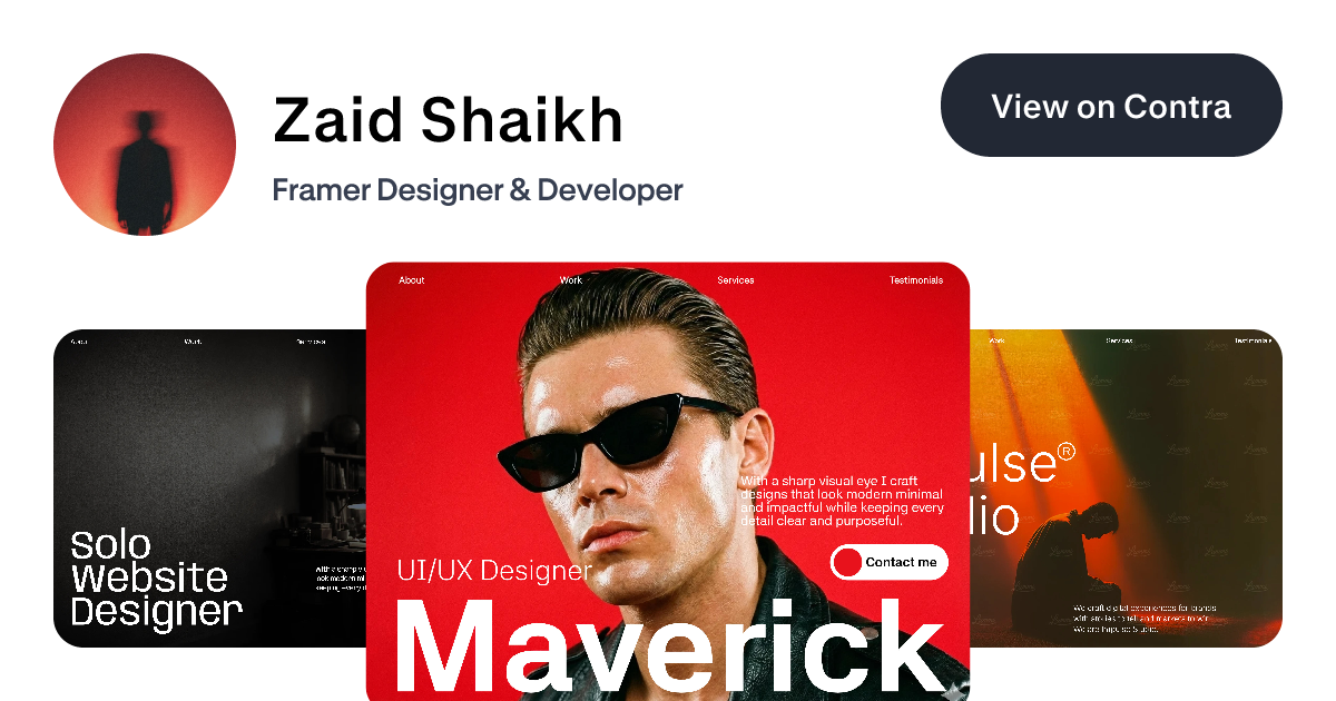 Zaid Shaikh's Work | Contra