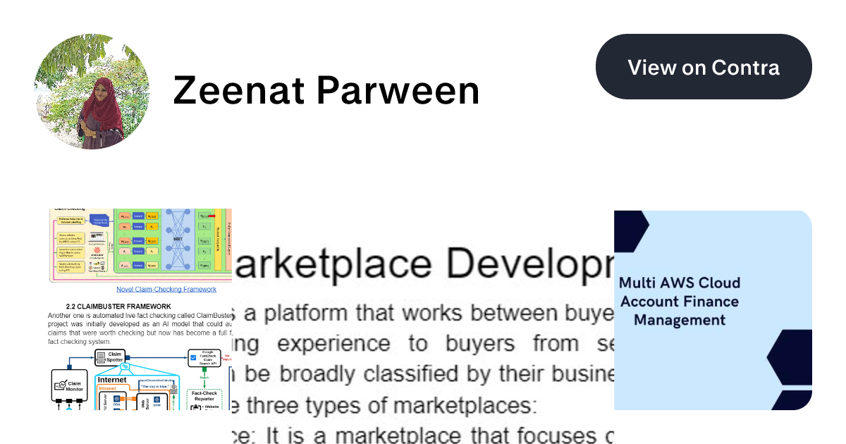 Zeenat Parween on Contra