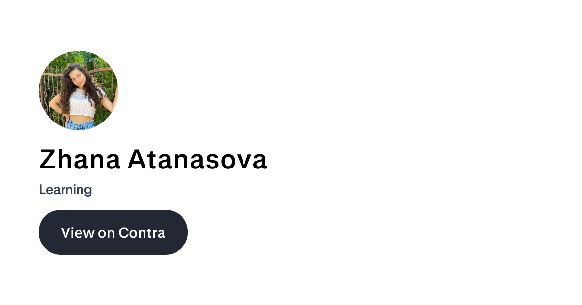 Zhana Atanasova on Contra | Learning